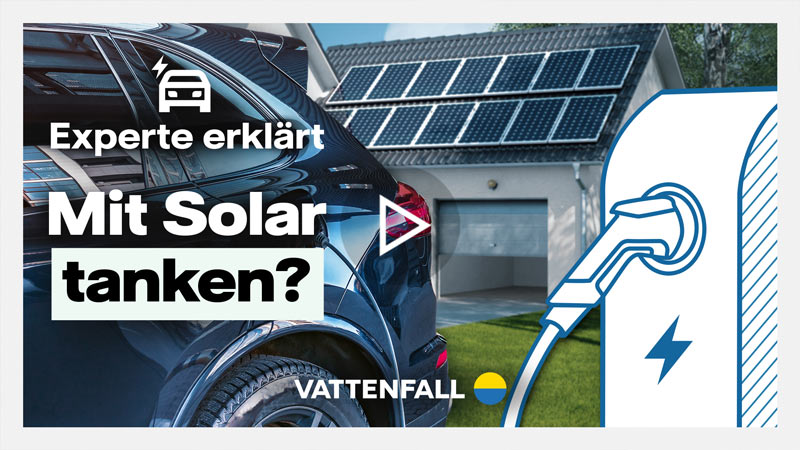 Photovoltaik: Elektroauto mit Solarstrom laden | Vattenfall